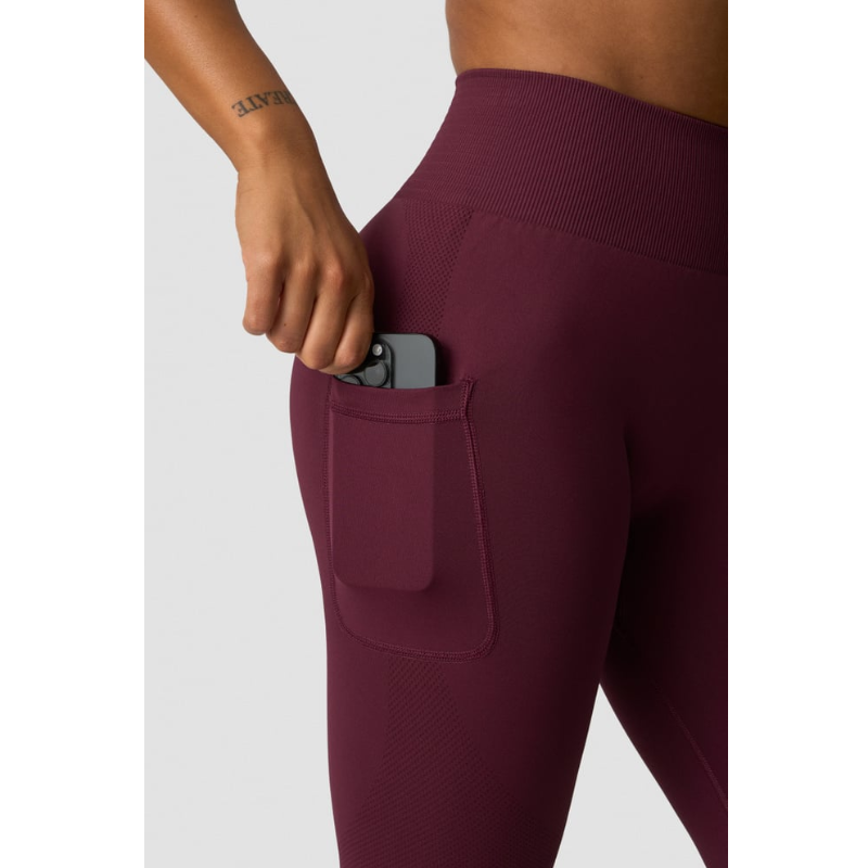 ICIW Define Seamless Pocket Tights Dark Mahogany