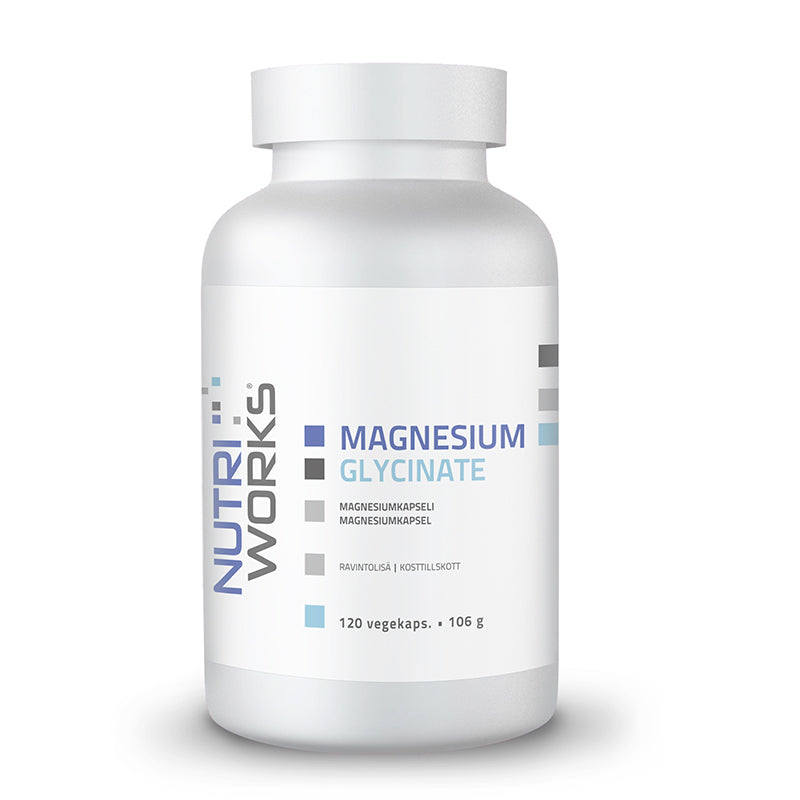 Nutri Works Magnesium Glycinate kapselit edullisesti!