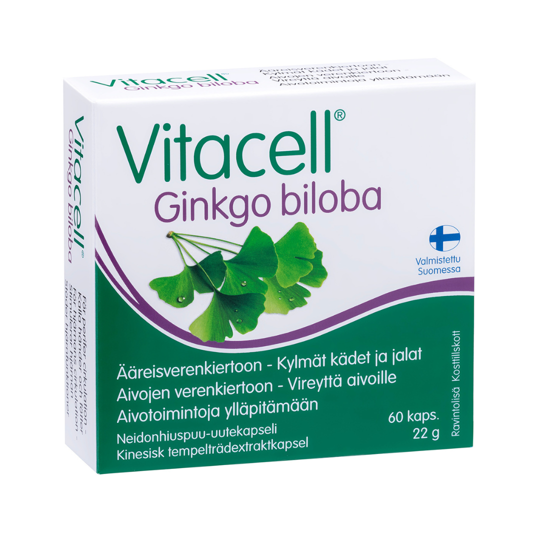 Hankintatukku Vitacell Ginkgo biloba, 60 kaps